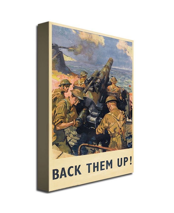 Trademark Global Back Them Up 1941' Canvas Art - 32" x 22" - Macy's