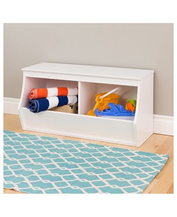 Prepac Monterey Stackable 2-Bin Storage Cubbie - Macy's