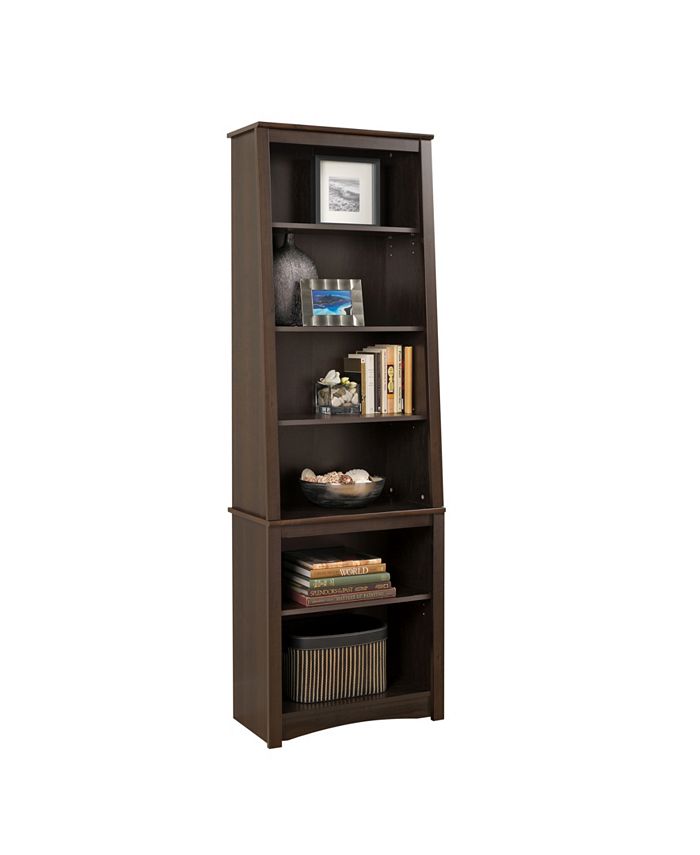 Prepac Tall Slant-Back Bookcase - Macy's