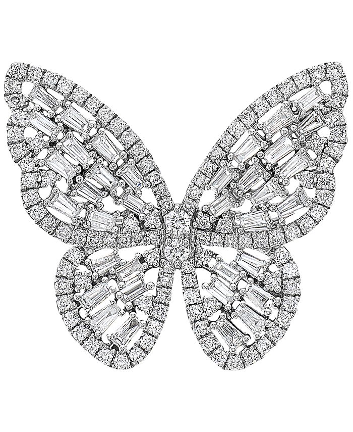 EFFY Collection EFFY® Diamond Butterfly Ring (1-3/8 ct. t.w.) in 14k ...