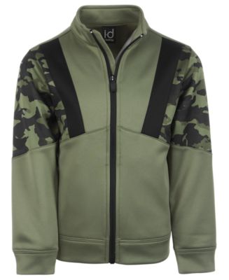 Ideology Little Boys Camo-Print Colorblocked Fleece Jacket, Created for ...