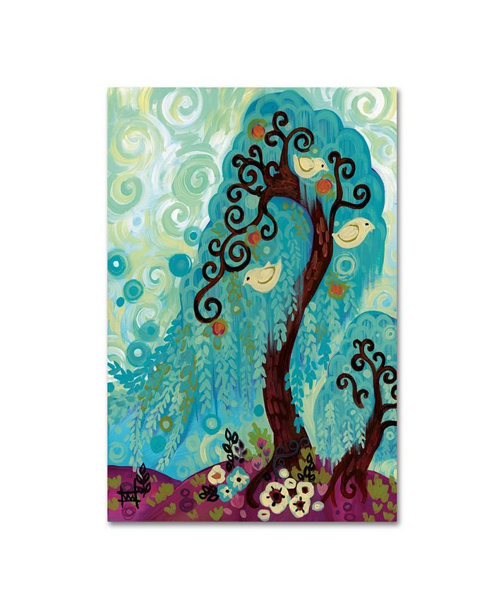 Trademark Global Natasha Wescoat 'Spritely Blue Willows' Canvas Art ...