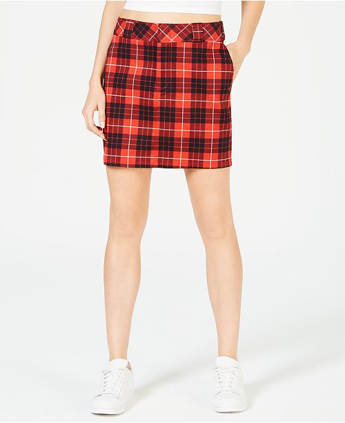 Dickies Plaid Mini Skirt & Reviews - Skirts - Juniors - Macy's