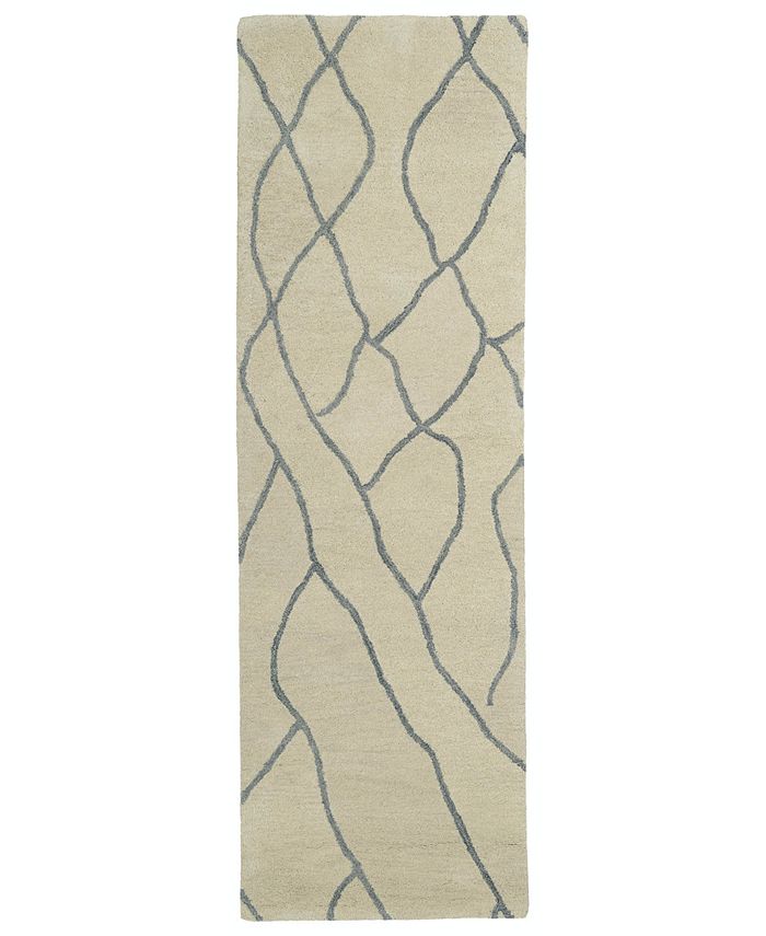Kaleen Casablanca CAS03-01 Ivory 3' x 10' Runner Rug - Macy's