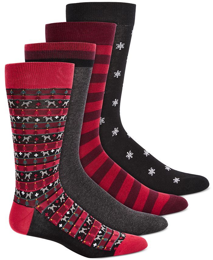 Bar III Men's 4-Pk. Printed Socks, Created for Macy's - Macy's