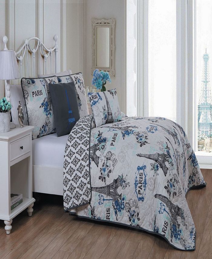 Avondale Manor Cherie 5-Pc. King Paris Quilt Set - Macy's