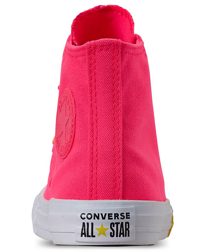 Converse Little Girls Chuck Taylor High-Top Glow Up Casual Sneakers ...