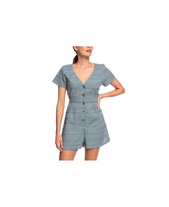 Roxy Juniors' Striped Romper - Macy's