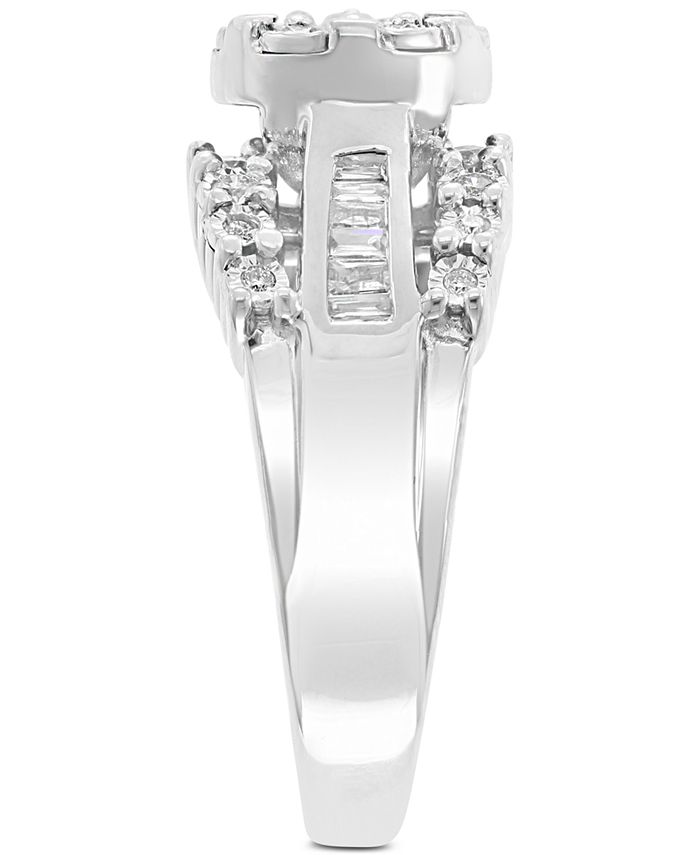 EFFY Collection EFFY® Diamond Cluster Statement Ring (1/2 ct. t.w.) in ...
