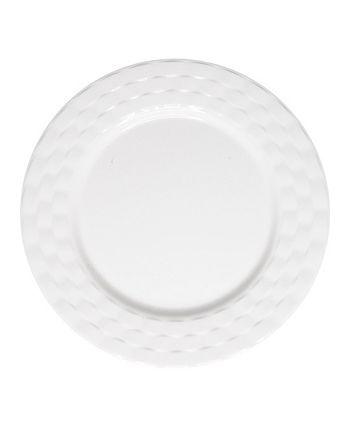 222 Fifth Basket Weave White 12 Pc Melamine Dinnerware Set - Macy's