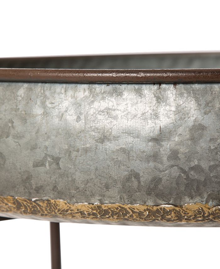 Glitzhome Farmhouse Galvanized Serving Table - Macy's