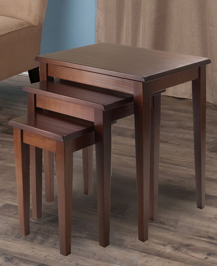 Winsome Regalia 3-Piece Nesting Table - Macy's