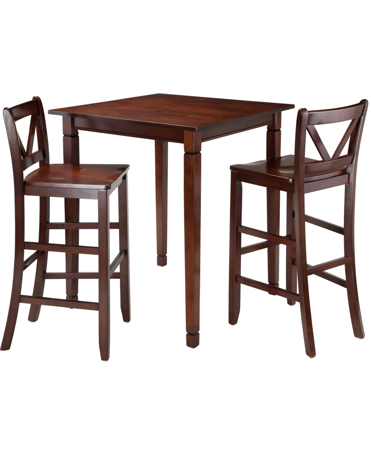Click here for Kingsgate 3-Piece Dining Table with 2 Bar V-Back C... prices