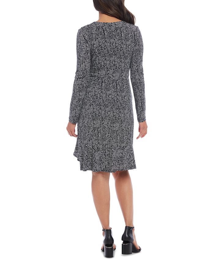 Karen Kane Flounce-Hem Sheath Dress - Macy's