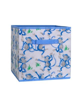 Laura Ashley Kids Collapsible Storage Cube in Cheeky Monkey - Macy's