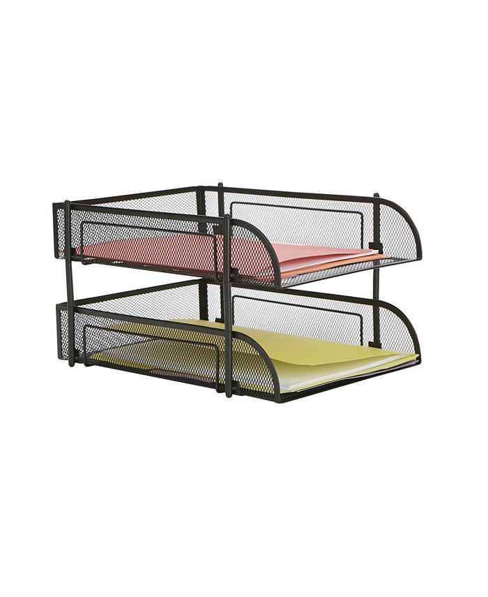 Mind Reader 2 Piece Stackable Paper Tray - Macy's