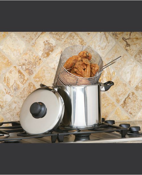 Cook Pro Cookpro 6 Qt Stainless Steel Stovetop Deep Fryer with ...