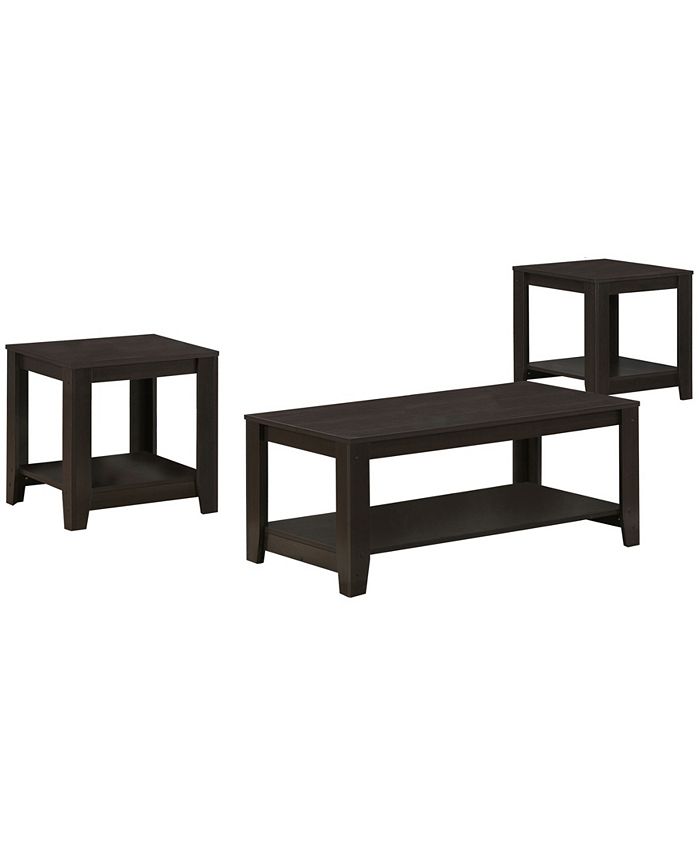 Monarch Specialties 3 Piece Table Set - Macy's
