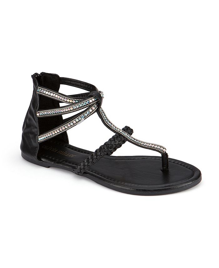Olivia Miller Atlantic Multi Rhinestone Sandals - Macy's