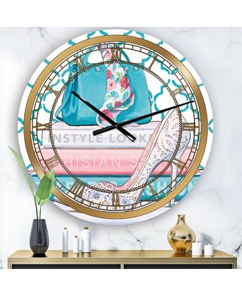 Designart Posh and Luxe Oversized Metal Wall Clock - Macy's