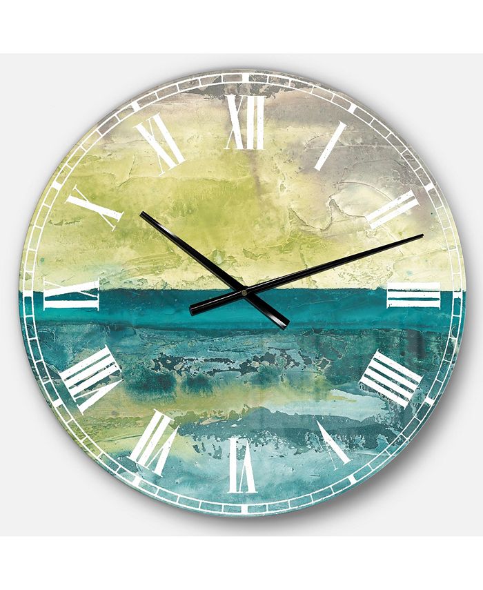 Designart Traditional Landscape Oversized Metal Wall Clock - Macy's