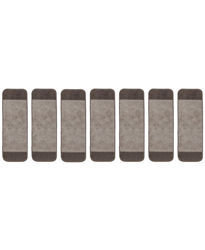 Ottomanson Softy Collection Non-Slip Rubber Backing Stair Tread Pack of ...