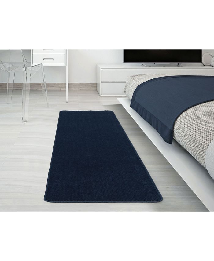 Ottomanson Softy Collection Solid Non-Slip Kitchen/Bath Rug, 20" x 59 ...