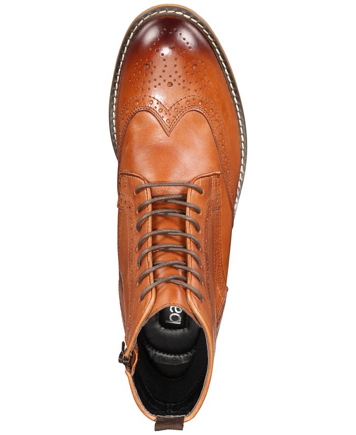 Bar III Hendrix Leather Wingtip-Toe Boots, Created for Macy's - Macy's