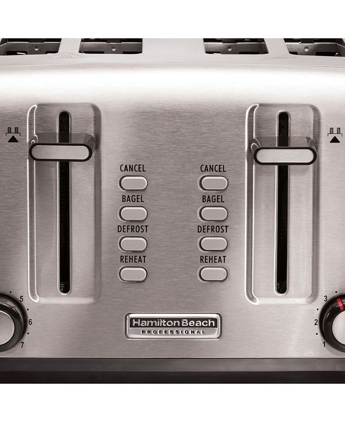 Hamilton Beach Stainless Steel Professional 4 Slice Toaster - Macy's