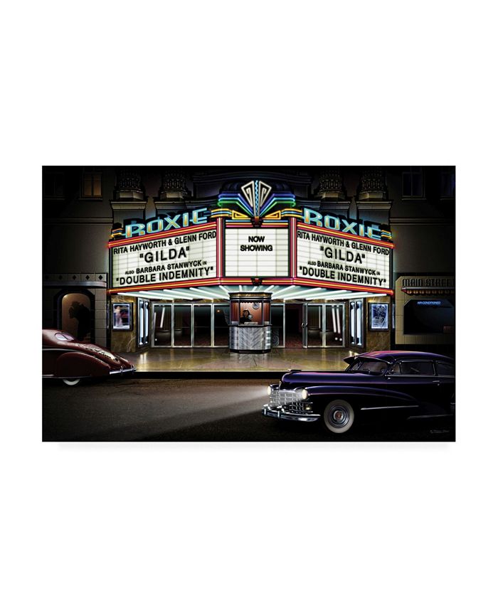 Trademark Global Helen Flint Diners and Cars I Canvas Art - 20" x 25 ...