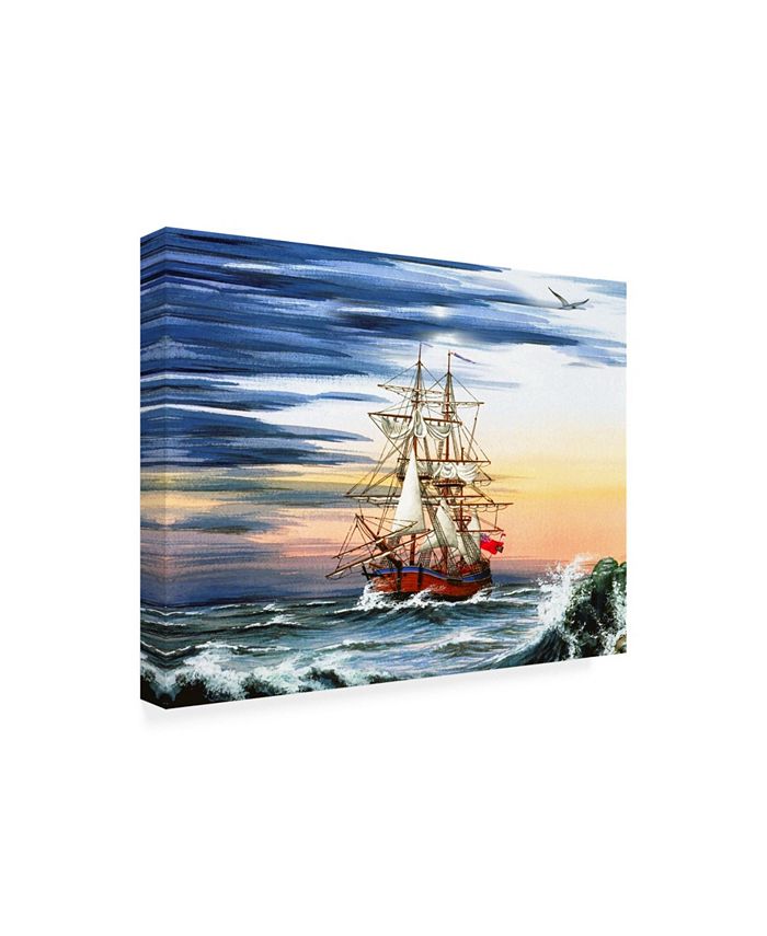 Trademark Global Patrick Sullivan Any Port Canvas Art - 15.5" x 21 ...