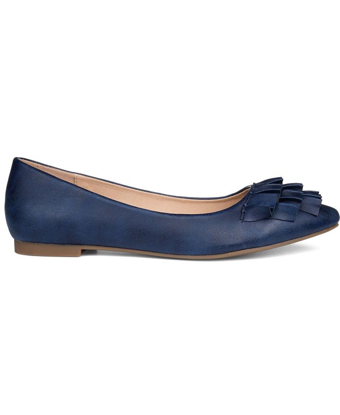 Journee Collection Women's Judy Ruffled Ballet Flats - Macy's