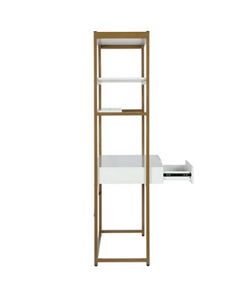 CosmoLiving Cosmo living Billie Metal Desk Etagere - Macy's