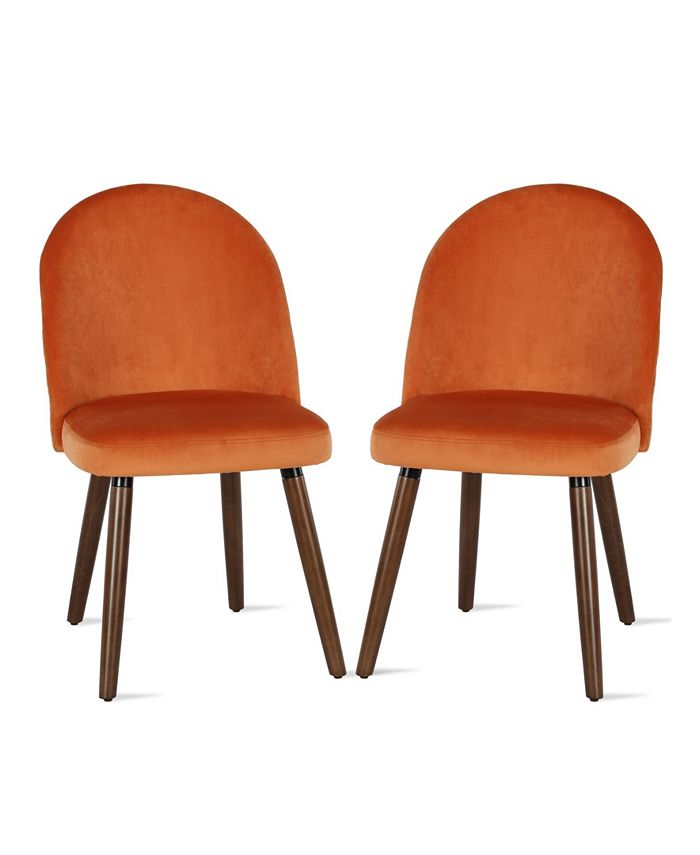 Novogratz Collection NovoGratz Burma Upholstered Dining Chair, 2-Pack ...