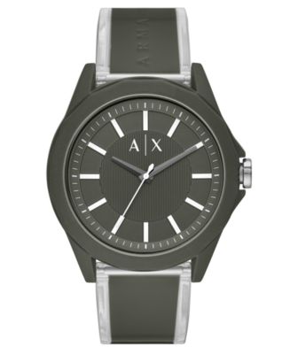 A|X Armani Exchange Men's Drexler Green Polyurethane Strap Watch 44mm ...