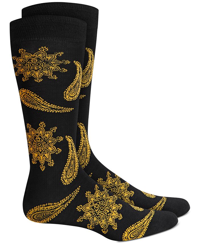 Bar III Men's Floral Paisley Socks, Created for Macy's - Macy's