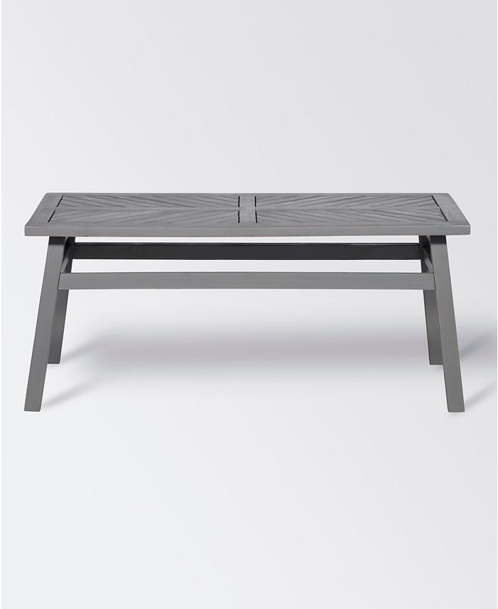Walker Edison Outdoor Chevron Coffee Table - Macy's