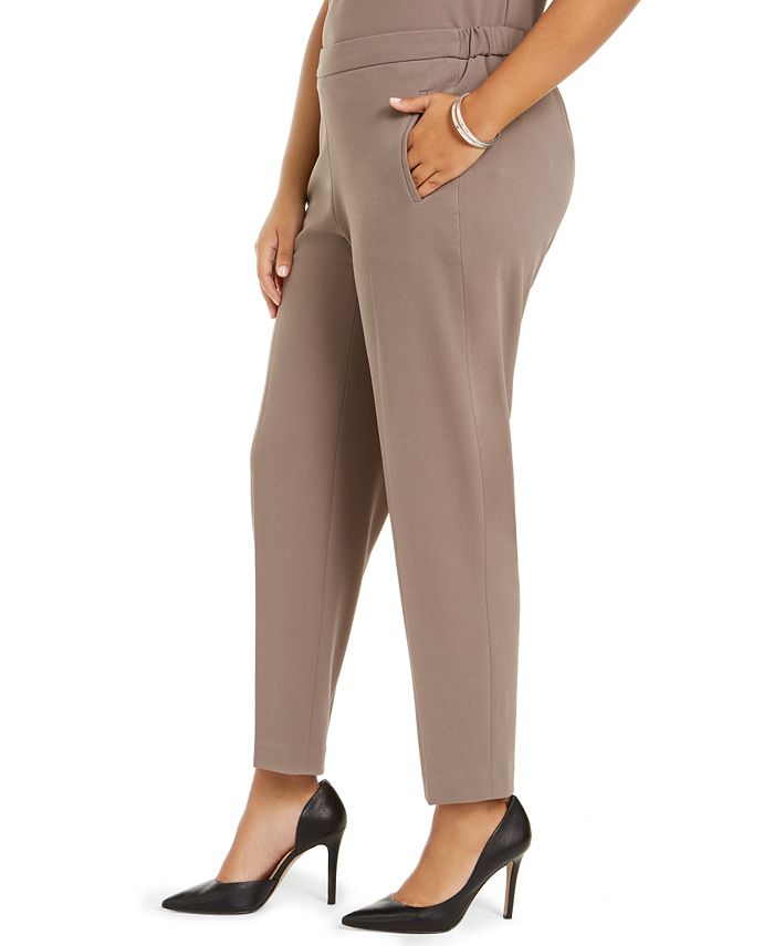Nine West Plus Size Pull-On Elastic-Waist Pants - Macy's