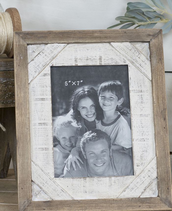 VIP Home & Garden Antique Wood Rectangular Picture Frame - Macy's