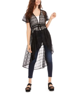 American Rag Juniors' Lace High-Low Duster Top, Created for Macy's - Macy's