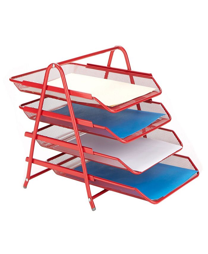 Mind Reader 4 Tier Paper Tray Desk Organizer - Macy's