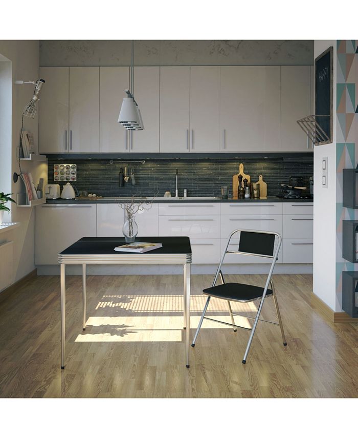 Cosco Stylaire 32-Inch Square Vinyl Top Folding Table - Macy's