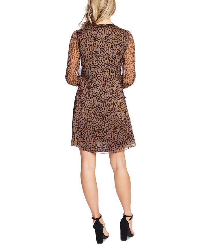 Cece Leopard Print Shift Dress Macys