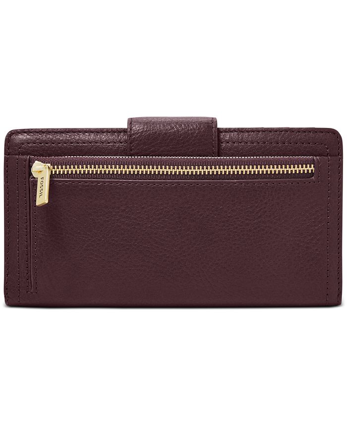 Fossil RFID Logan Leather Tab Wallet - Macy's