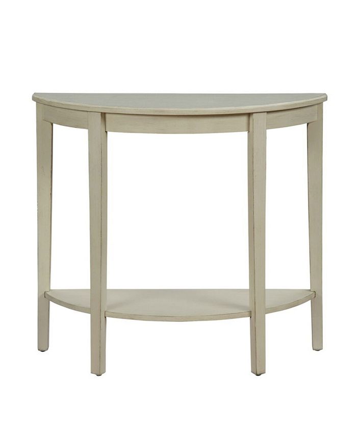 Benzara Wooden Console Table with Bottom Shelf - Macy's