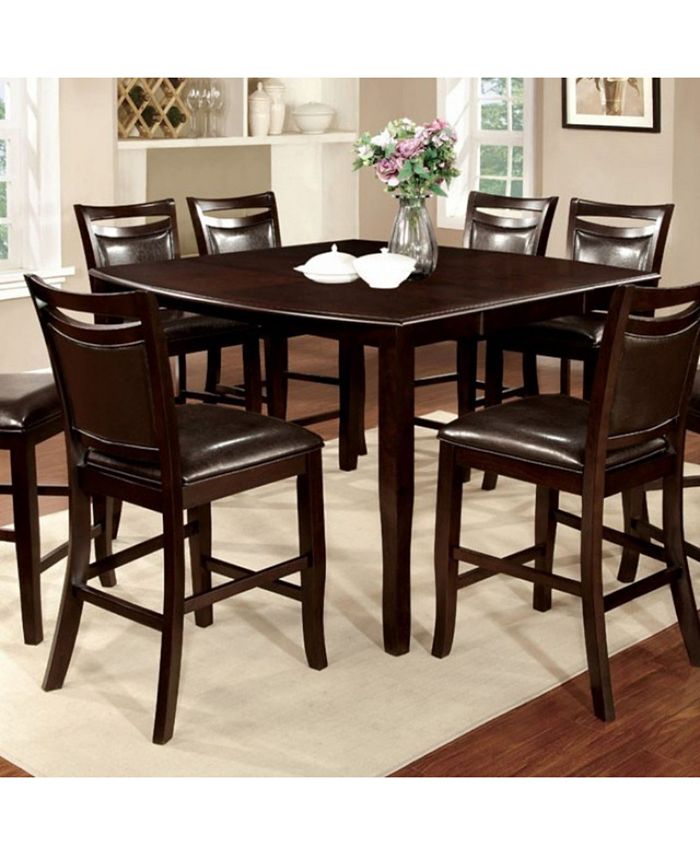 Benzara Wooden Mid-Centry Style Counter Height Table - Macy's