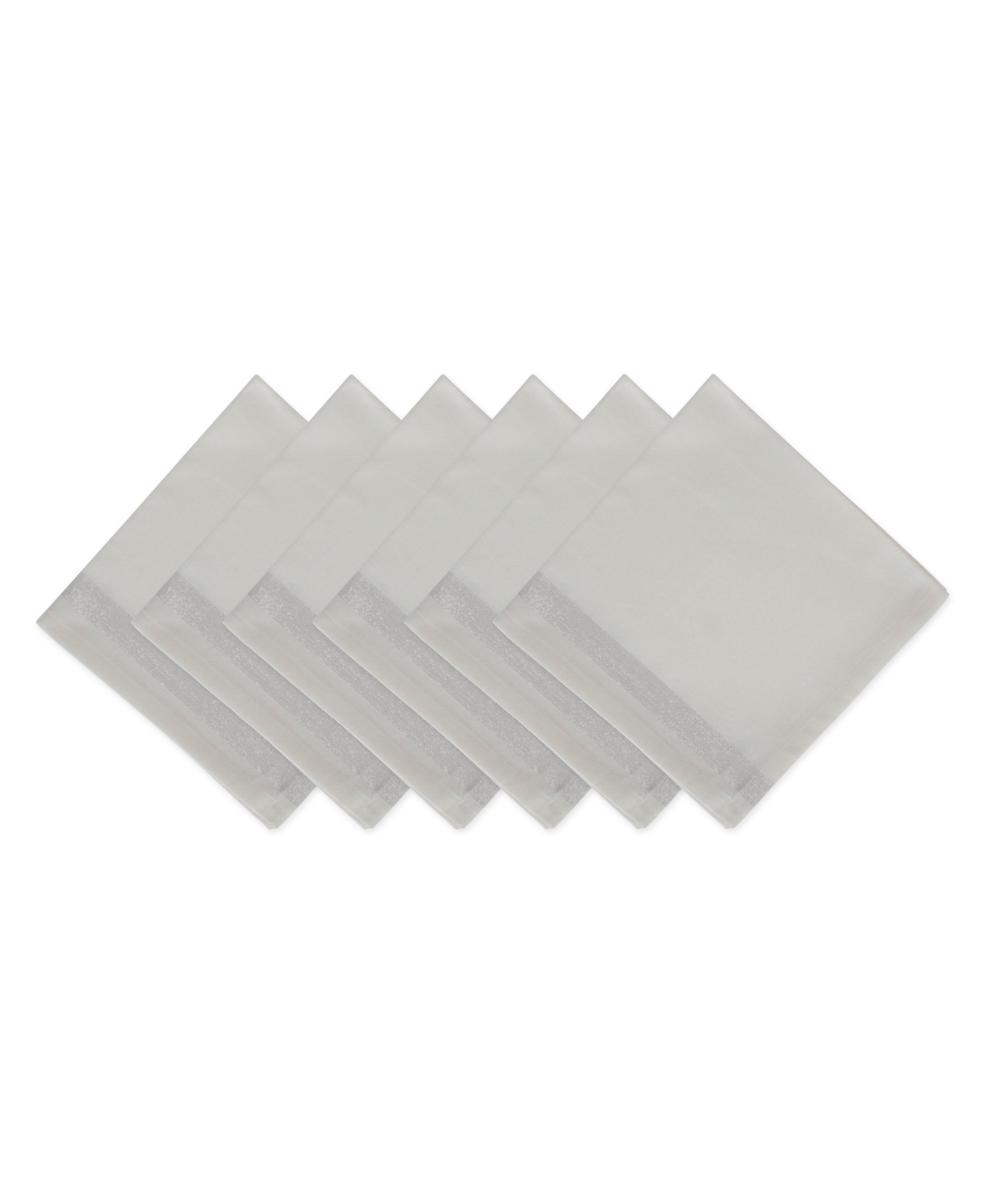 Click here for Design Imports Sparkle Stripe Napkin Set - Silver prices