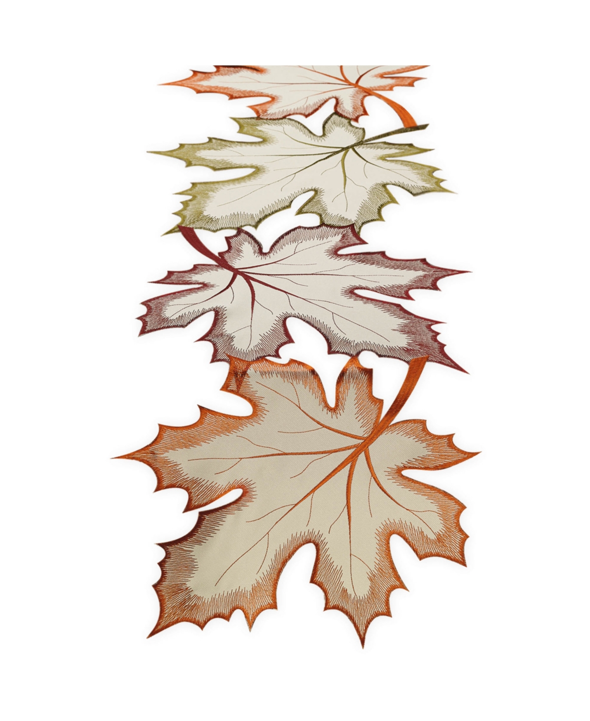 Click here for Design Imports Embroidered Maple Leaves Table Runn... prices