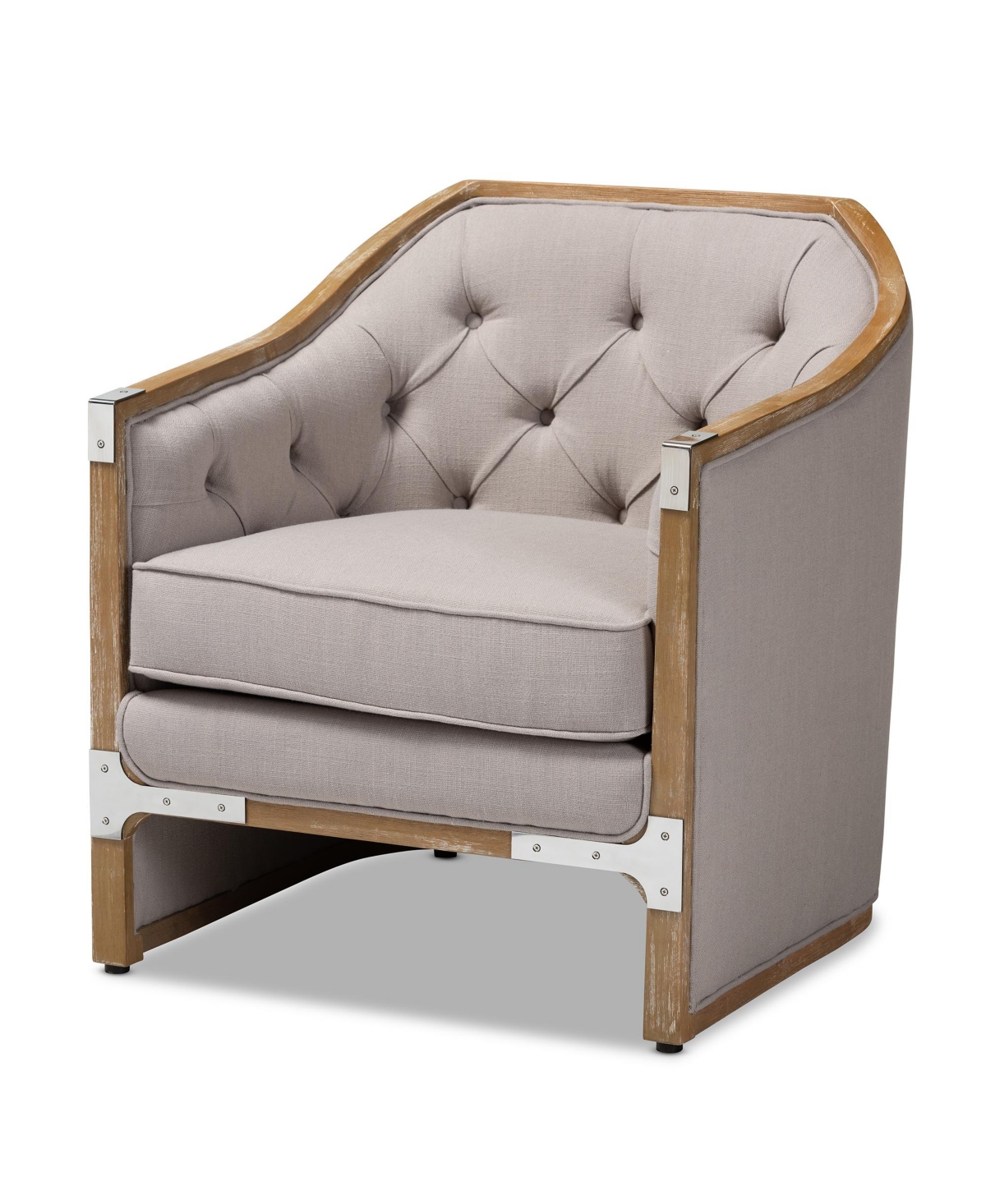 Click here for Closeout Terina Arm Chair - Beige prices