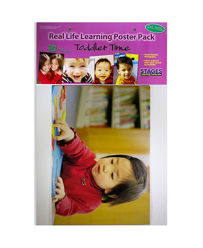 Stages Learning Materials Real Photo Multicultural Toddler Time Poster ...